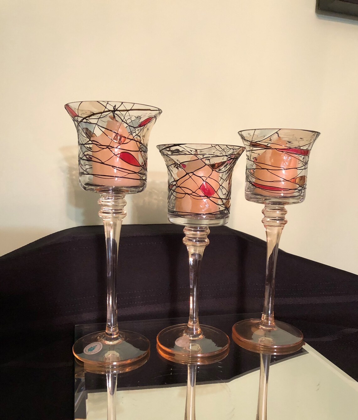 P9261 Partylite Mosaic Candle Trio | Etsy