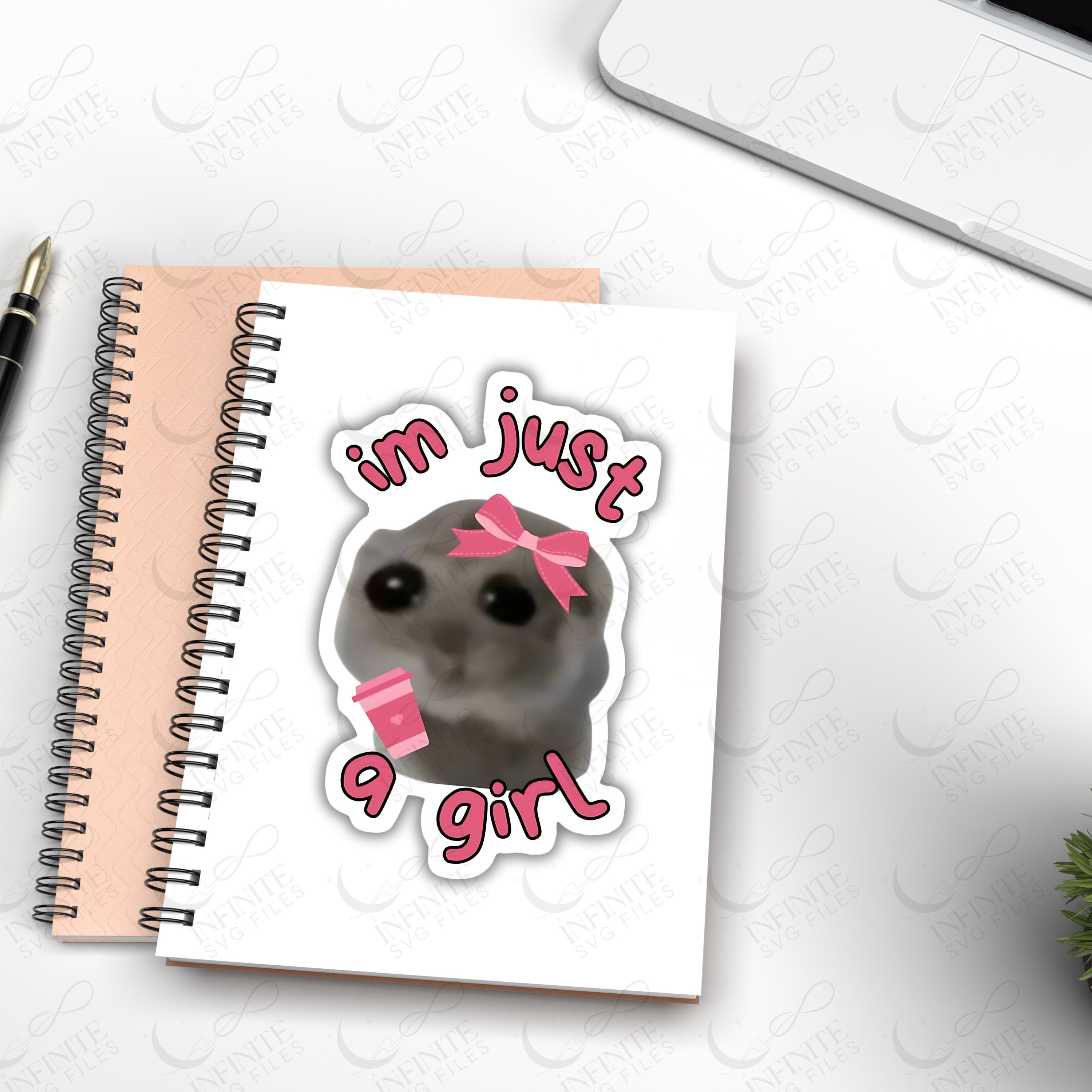 Sad Hamster Car Sticker Pack Custom Funny Bumper Stickers Furry Sticker ...