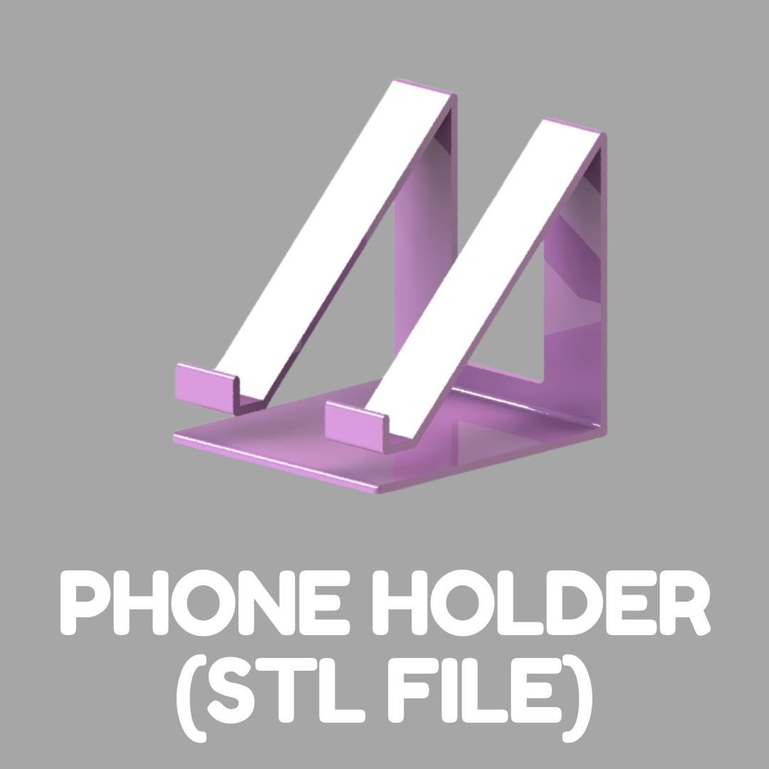 Phone Holder or Stand for Devices With 3D STL Files STL FILE - Etsy