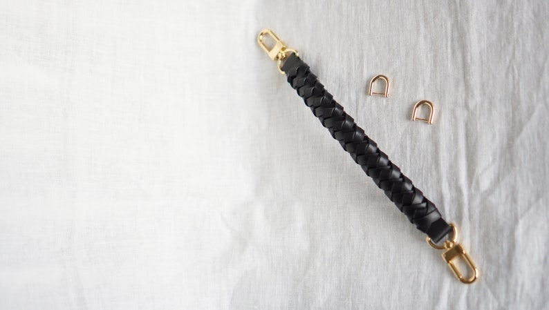 Braided Leather Top Handle Strap and D Ring Conversion Kit | for Louis ...