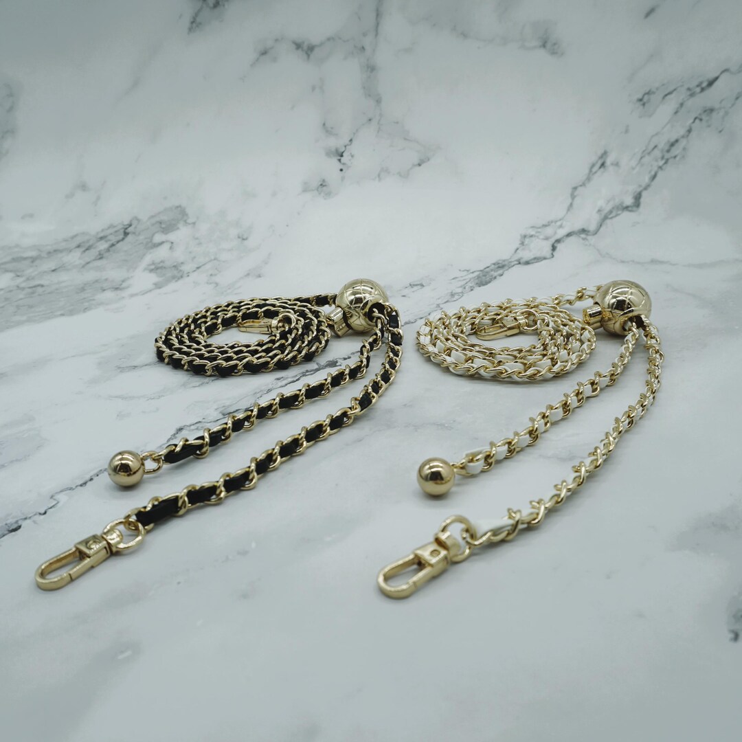 Adjustable Interwoven Leather Chain With Gold Ball | Suitable for ...