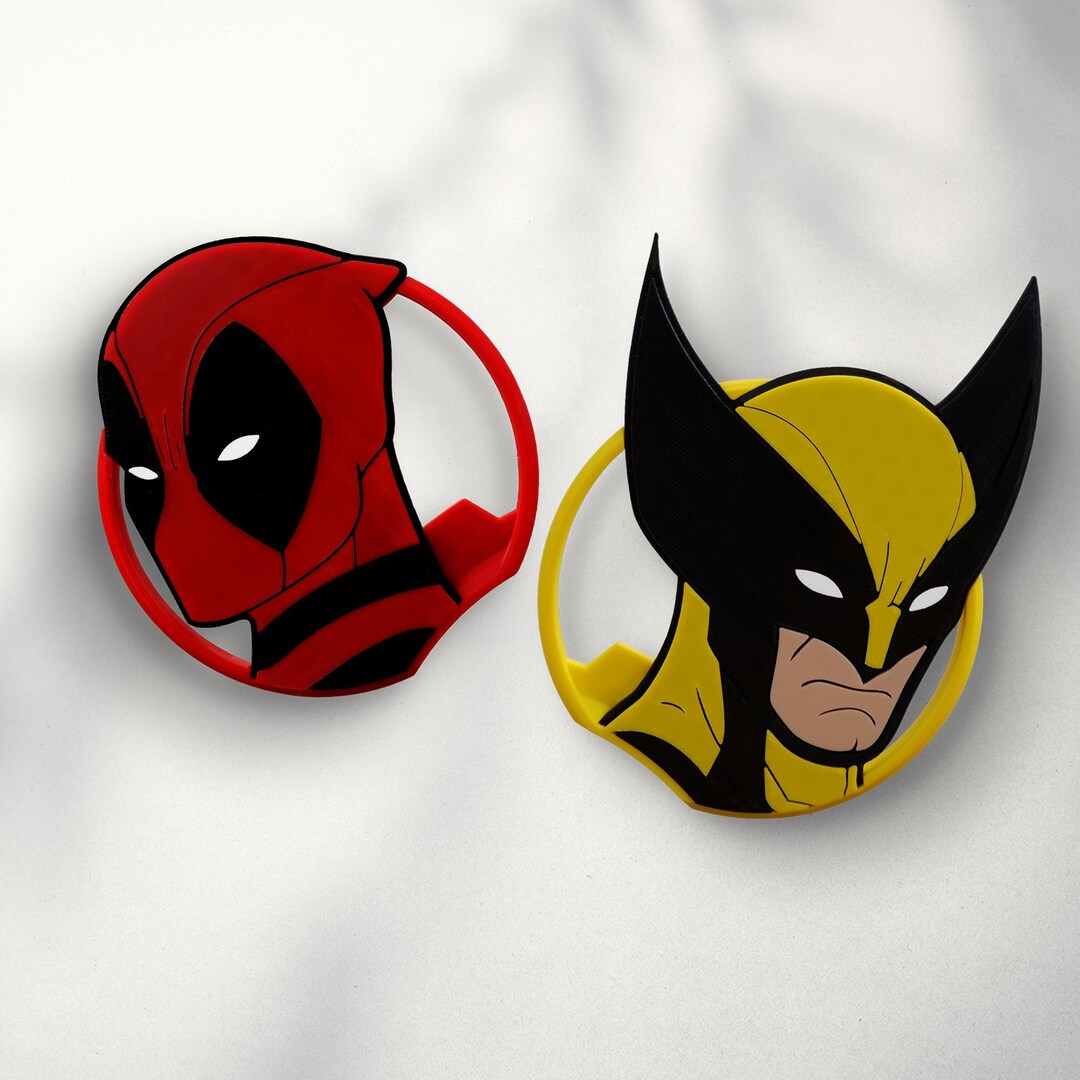 Deadpool and Wolverine Set of 3D Printed Interchangeable Magnetic Mouse ...