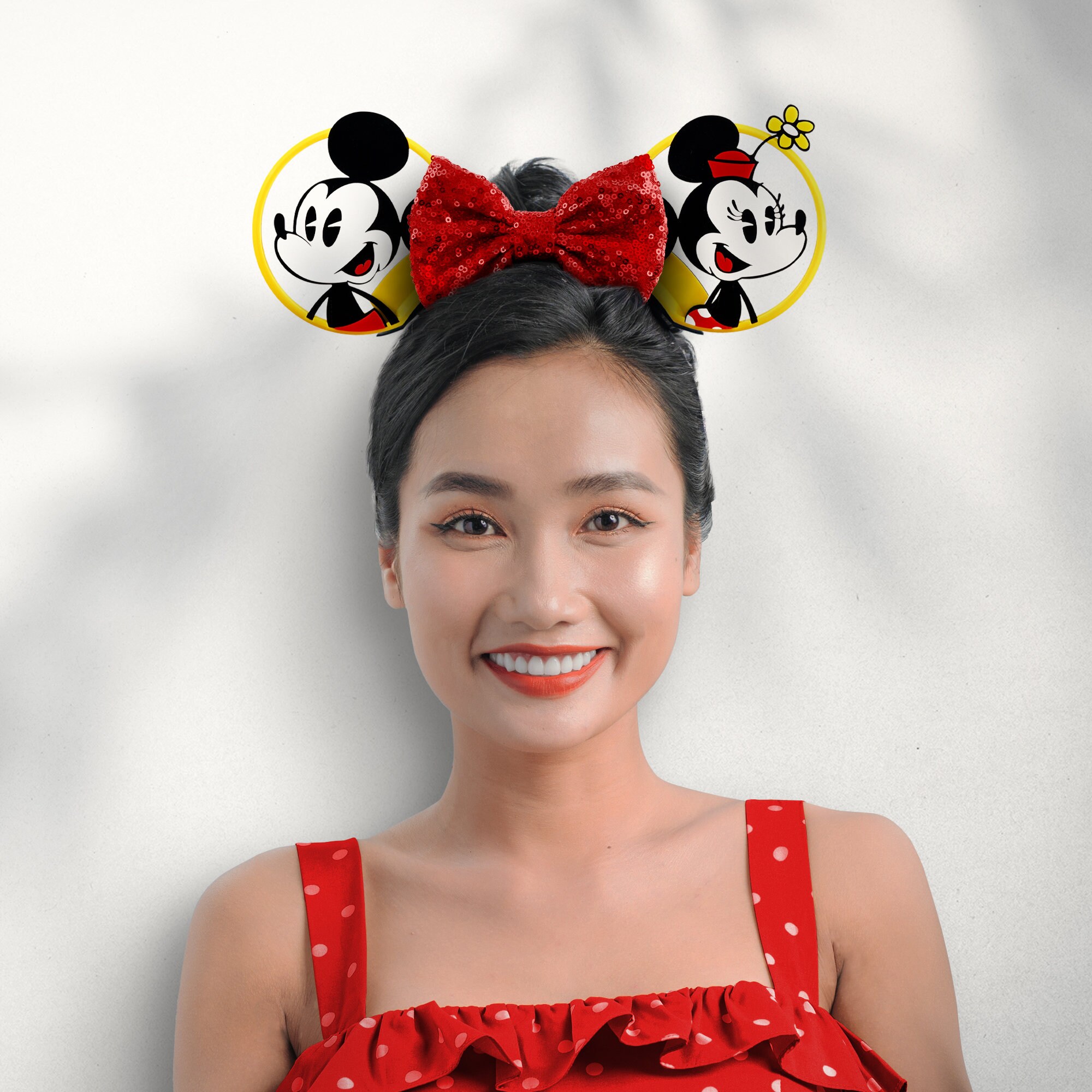 Mickey Mouse 3D Printed Interchangeable Magnetic Mouse Ear - Etsy