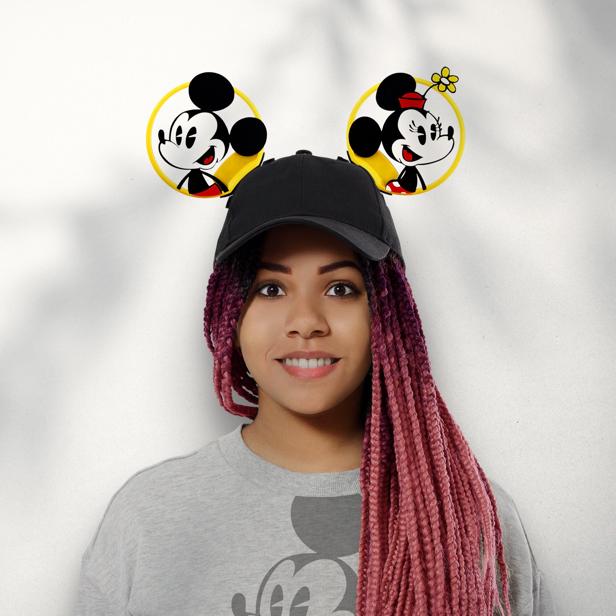 Mickey Mouse 3D Printed Interchangeable Magnetic Mouse Ear - Etsy