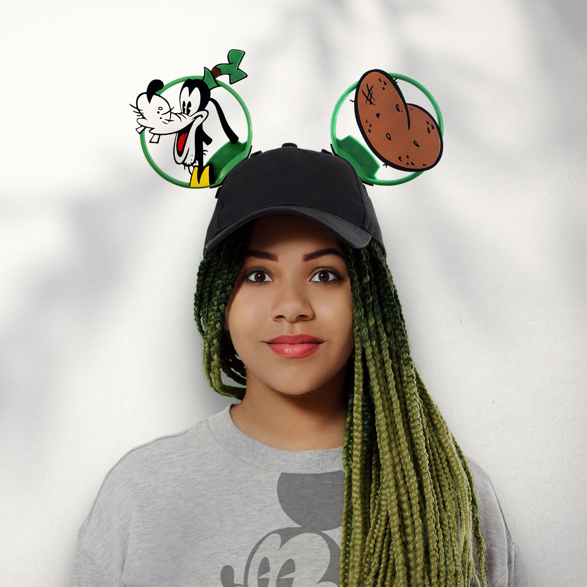 Goofy 3D Printed Interchangeable Magnetic Mouse Ear - Etsy