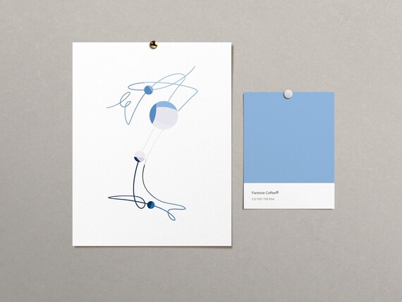 Line drawing Line art Abstract Printable wall art Digital | Etsy