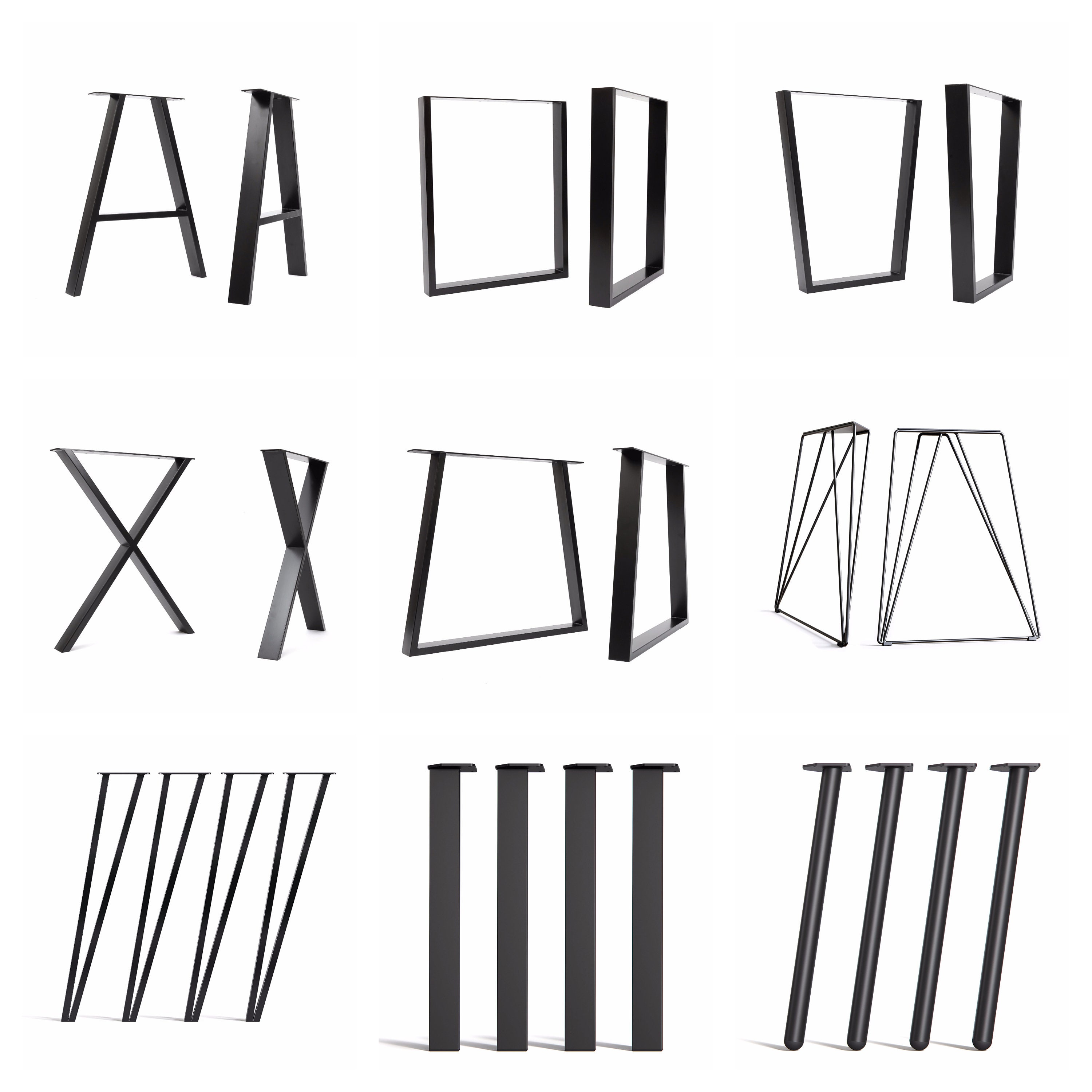 HAIRPIN DINING TABLE Solid Oak Table With Pin Legs & Stool - Etsy UK