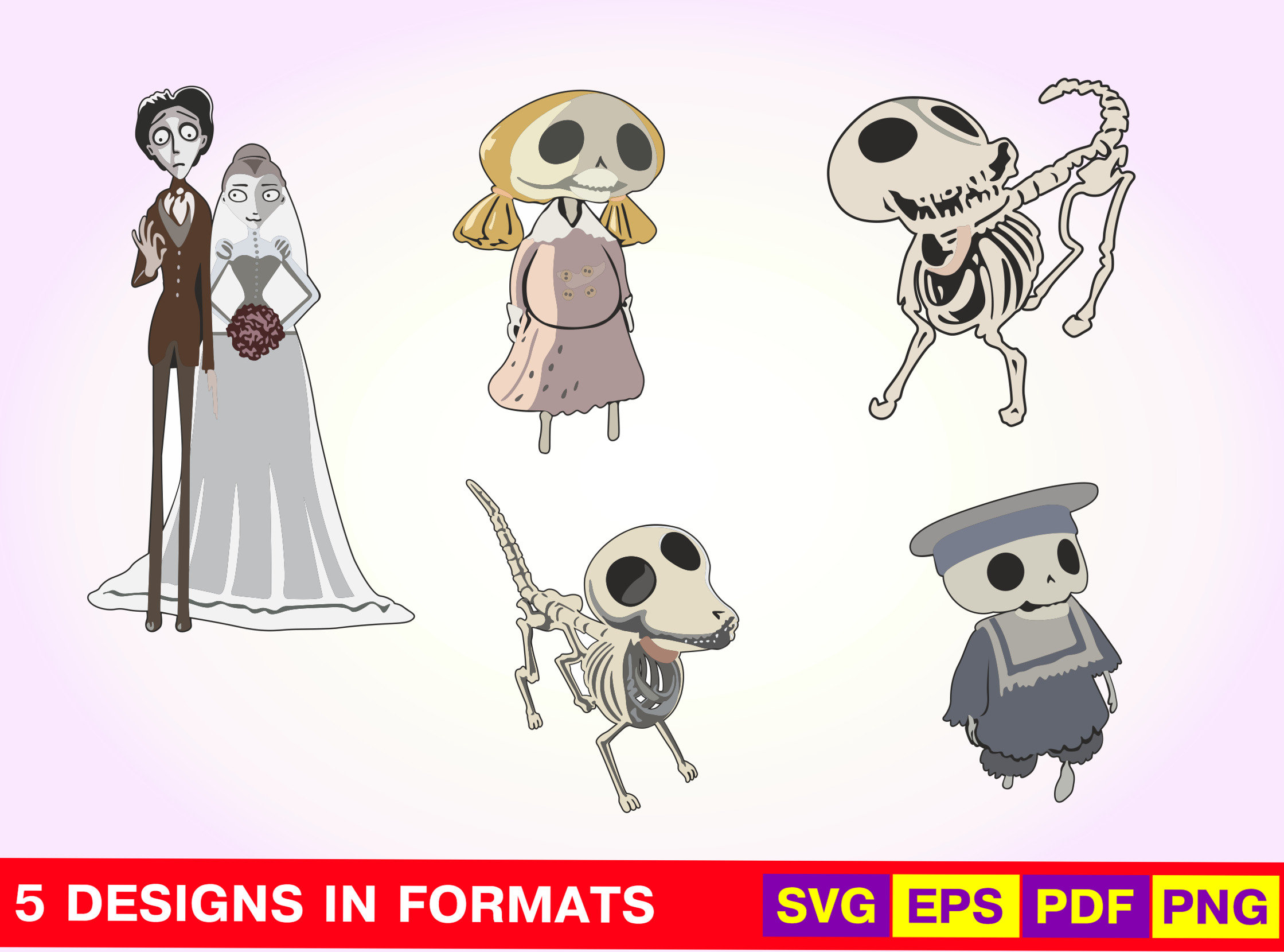 Corpse mariée svg bundle Corpse bride png Corpse bride | Etsy