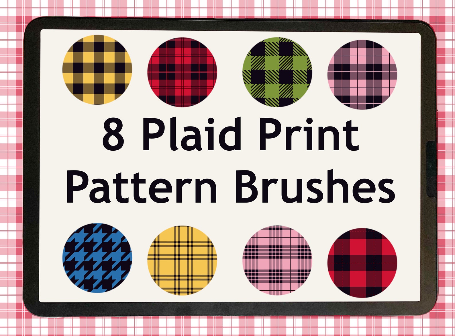 Plaid Procreate Pattern Brush Pack - Etsy