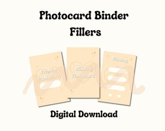 DIGITAL DOWNLOAD Photocard Binder Fillers Purple Set Kpop Purple Purple ...