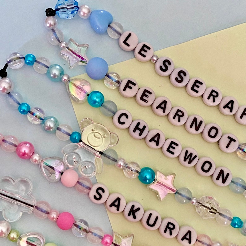 Fearnot Lightstick/phone Beaded Charm Kpop Lightstick - Etsy