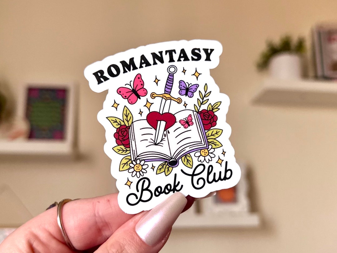 Romantasy Book Club Waterproof Sticker, Book Stickers, Gifts for ...