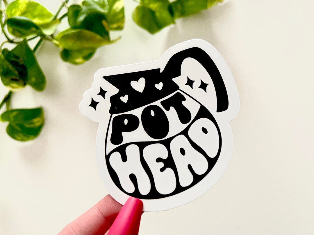 Pot Head Waterproof Sticker, Coffee Stickers, Gifts for Coffee Lovers ...