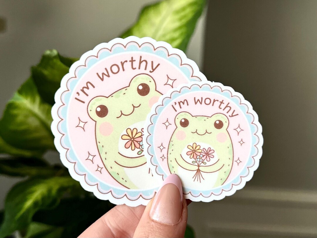 I’m Worthy Waterproof Sticker, Self Worth Gifts, Trendy Stickers, VSCO ...