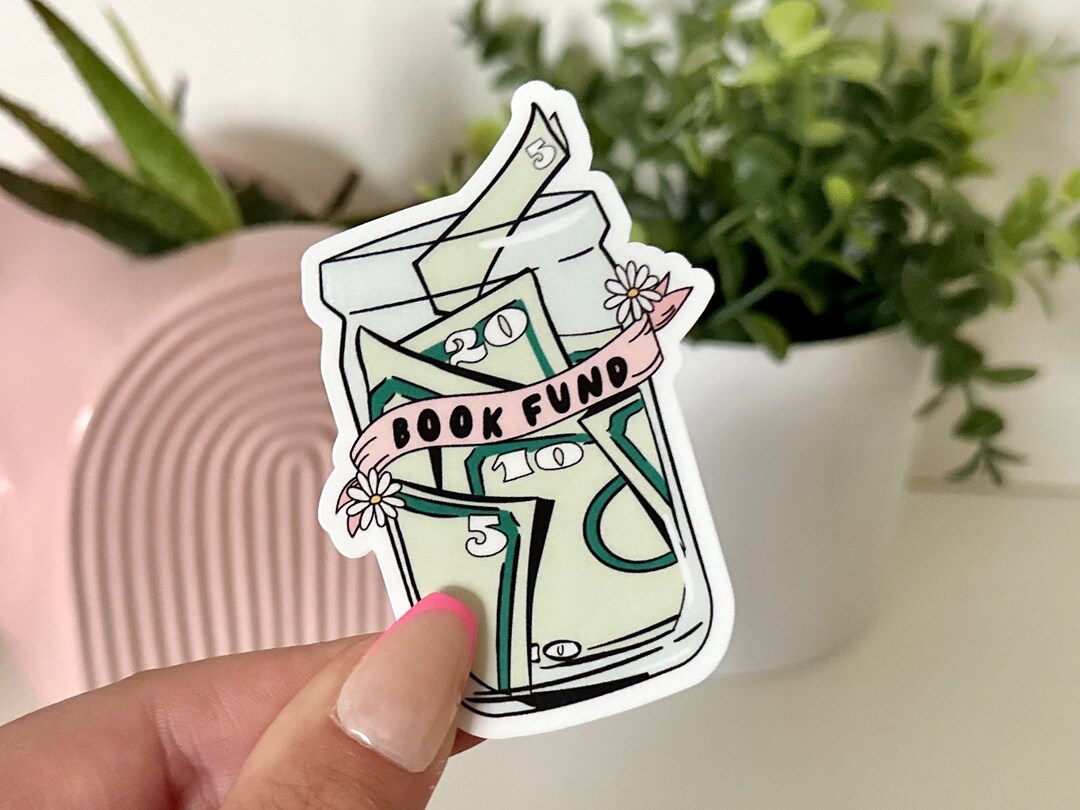 Book Fund Waterproof Sticker, Book Lovers, Gifts for Readers, Book ...