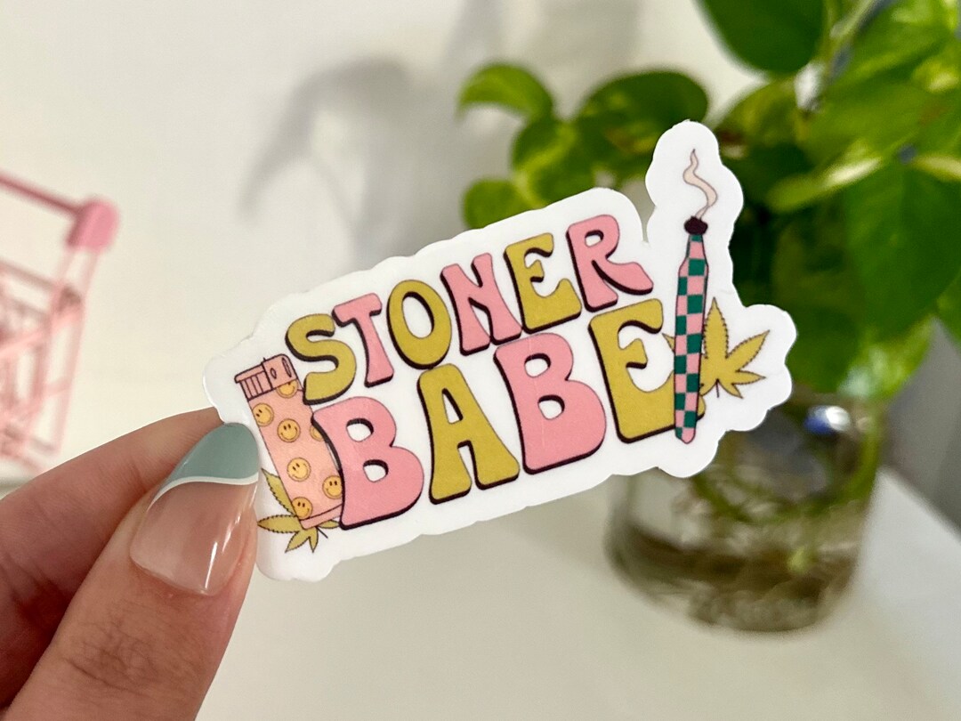 Stoner Babewaterproof Sticker, 420 Friendly Laptop Sticker, Bud Lady ...