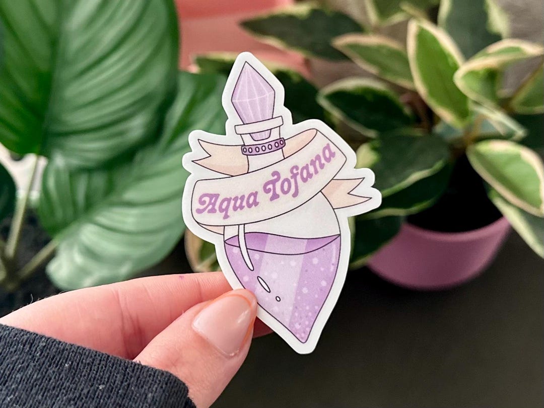 Aqua Tofana Waterproof Sticker, Horror Gifts, Crime Junkie, Horror ...