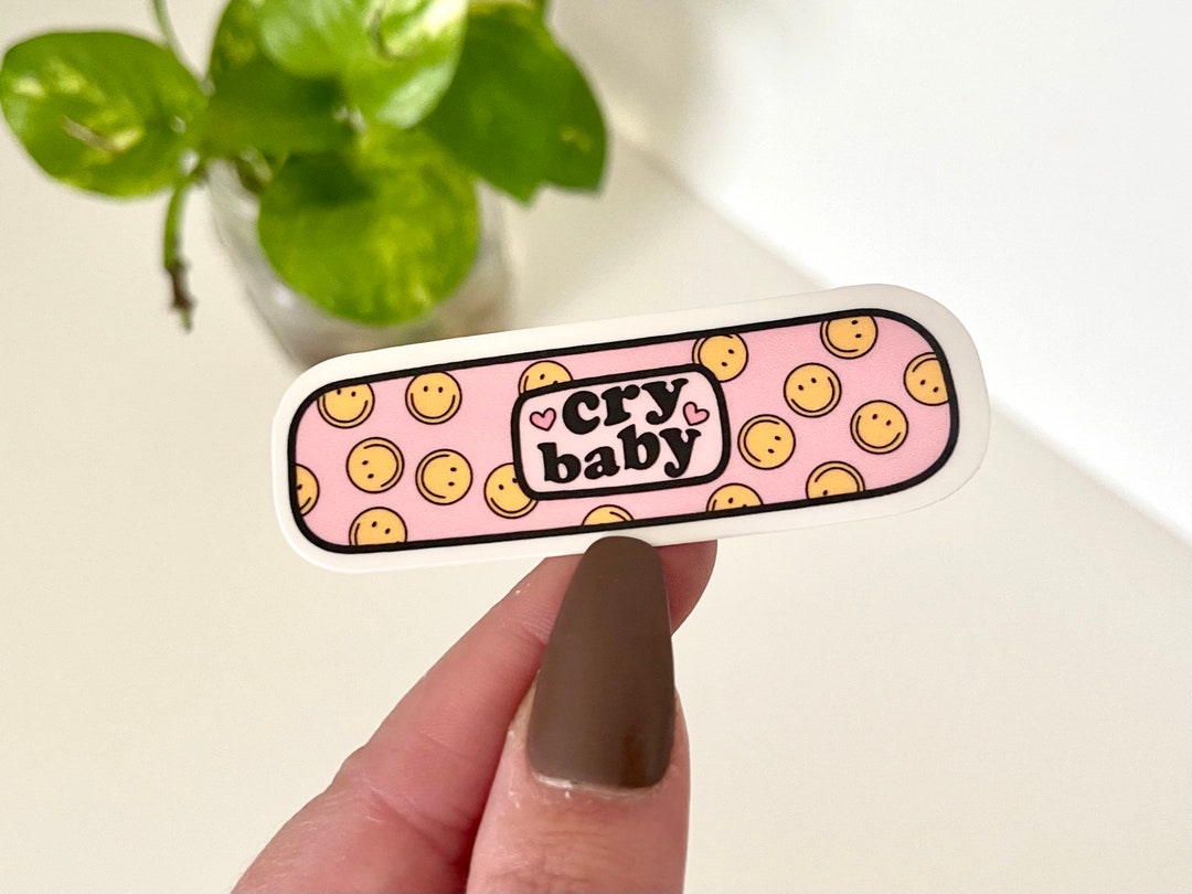 Cry Baby Bandage Waterproof Sticker, Cute Stickers, Trendy Popular ...