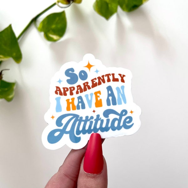Attitude Stickers - Etsy