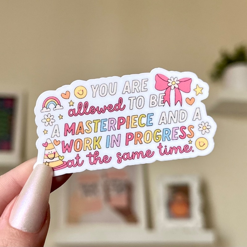 Work in Progress Stickers - Etsy