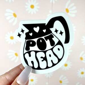 Pot Head Waterproof Sticker, Coffee Stickers, Gifts for Coffee Lovers ...