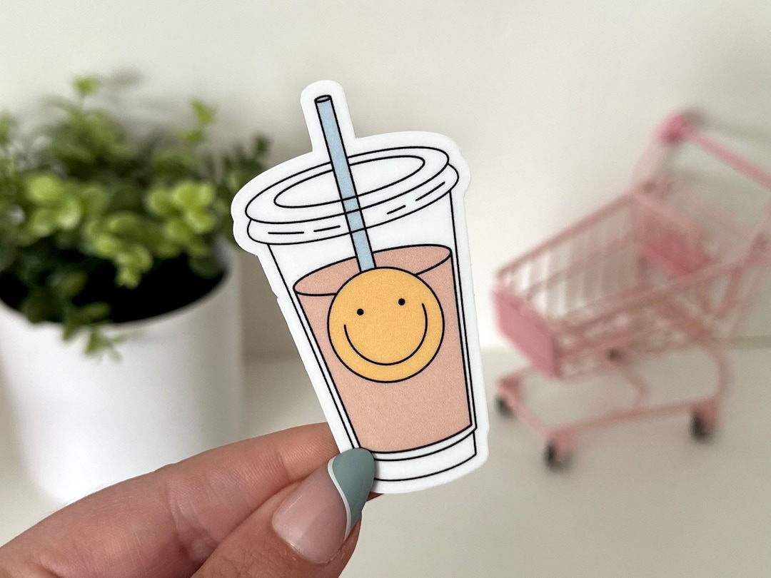 Coffee Cup Waterproof Sticker, Coffee Stickers, Mug Sticker, Coffee ...