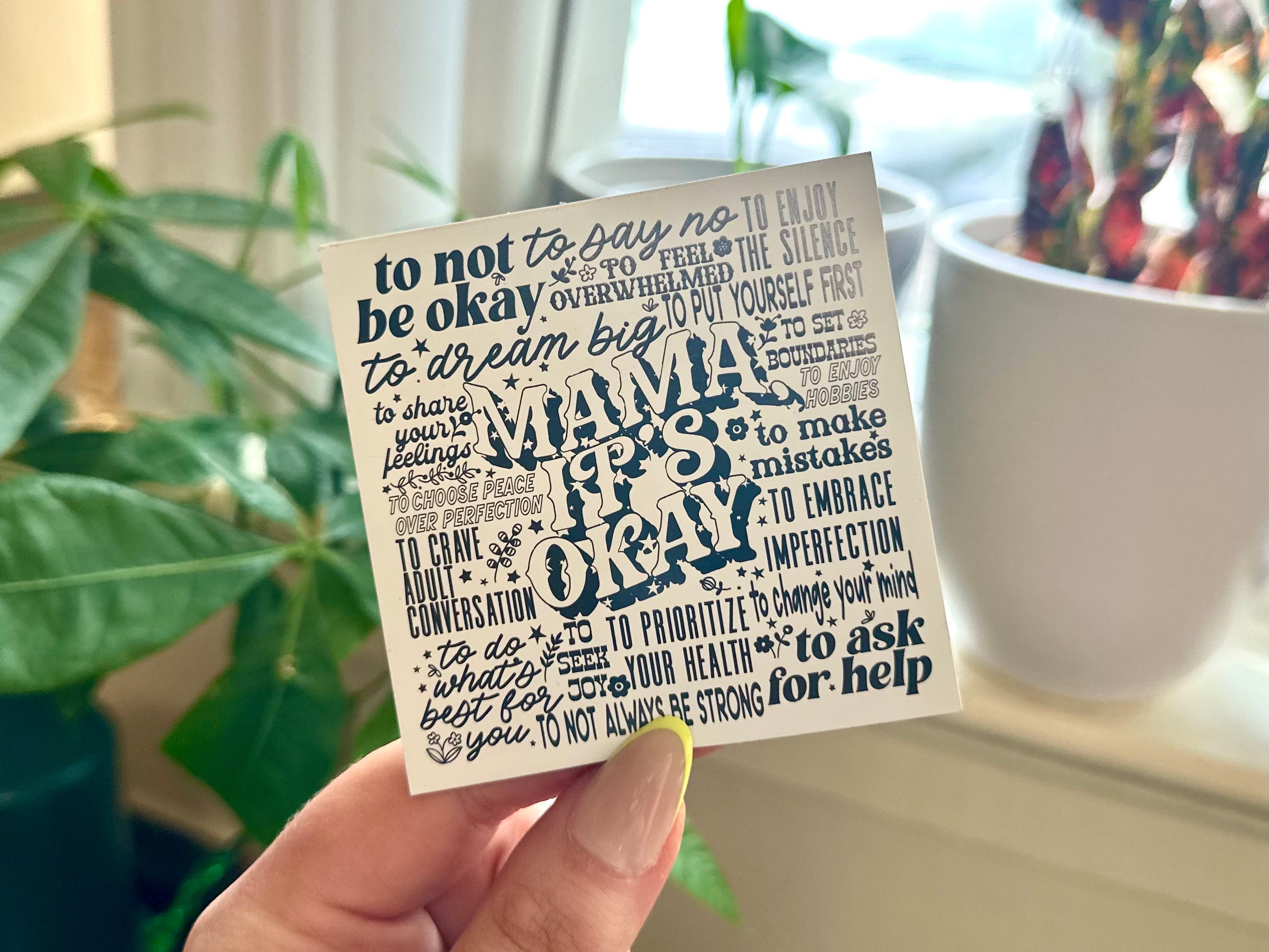 Mama It’s Okay Magnet, Mothers Day Gifts, Motherhood, Mental Health ...