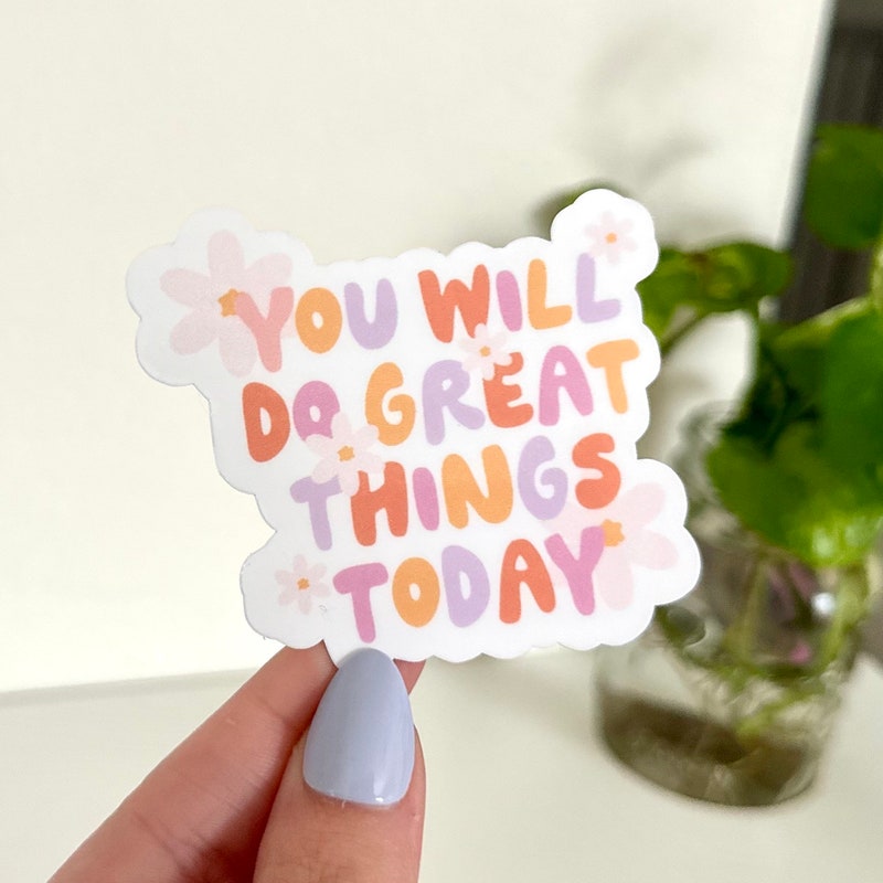 A Great Work Sticker - Etsy