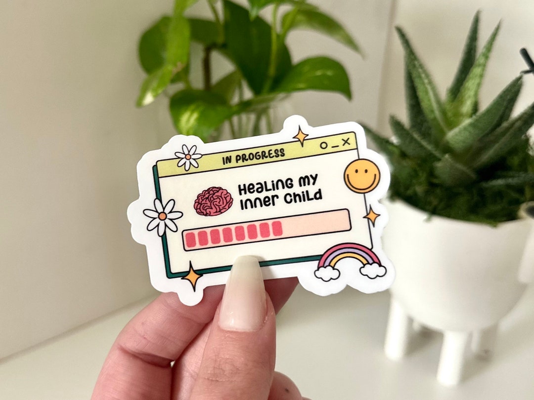 Healing My Inner Child Waterproof Sticker, Inspiring Stickers ...