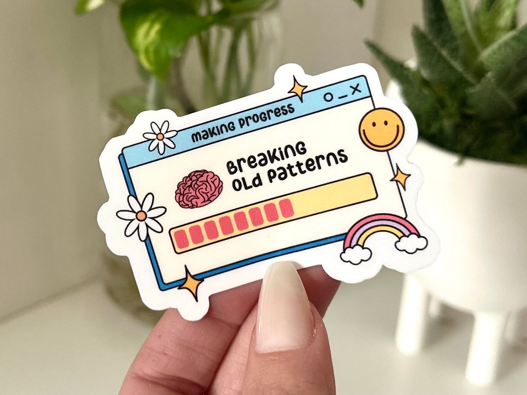 Breaking Old Patterns Waterproof Sticker, Inspiring Stickers ...