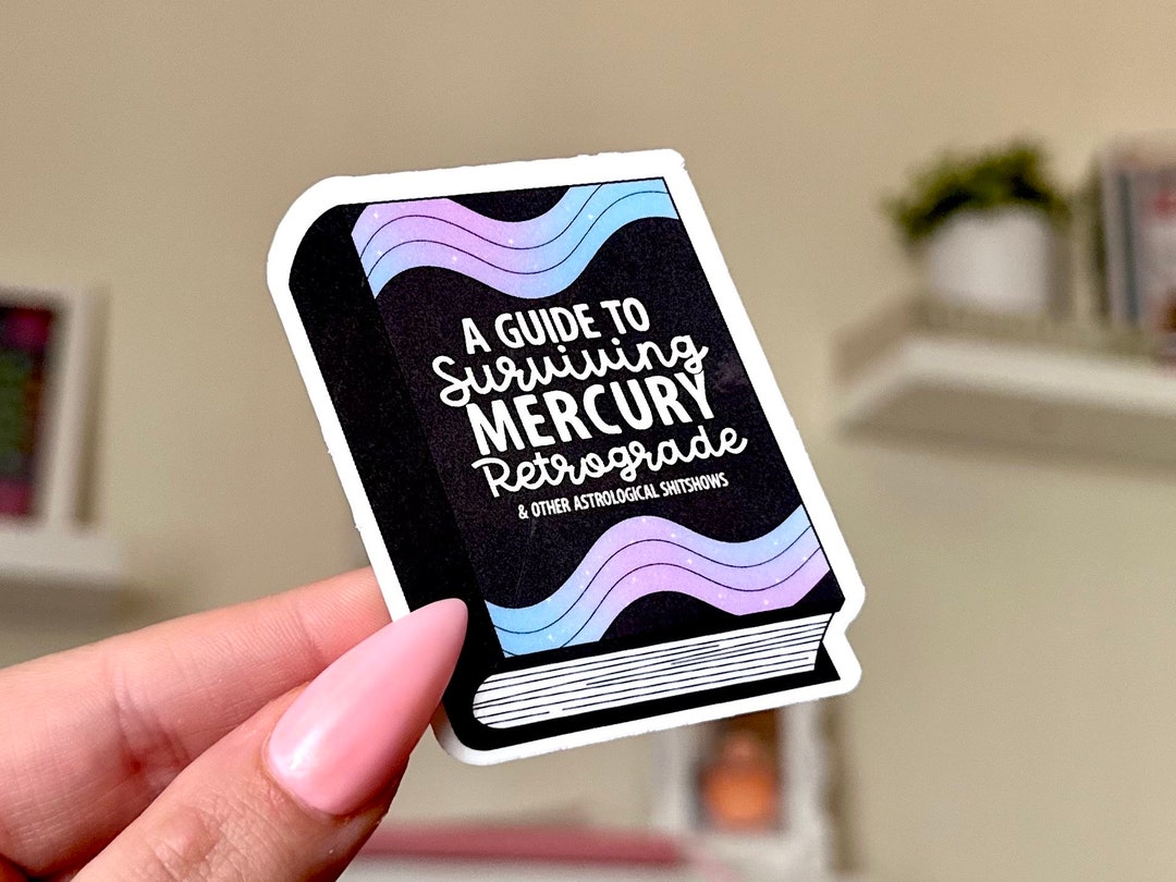 Mercury Retrograde Guide Sticker: Handdrawn Astrology Art - Etsy