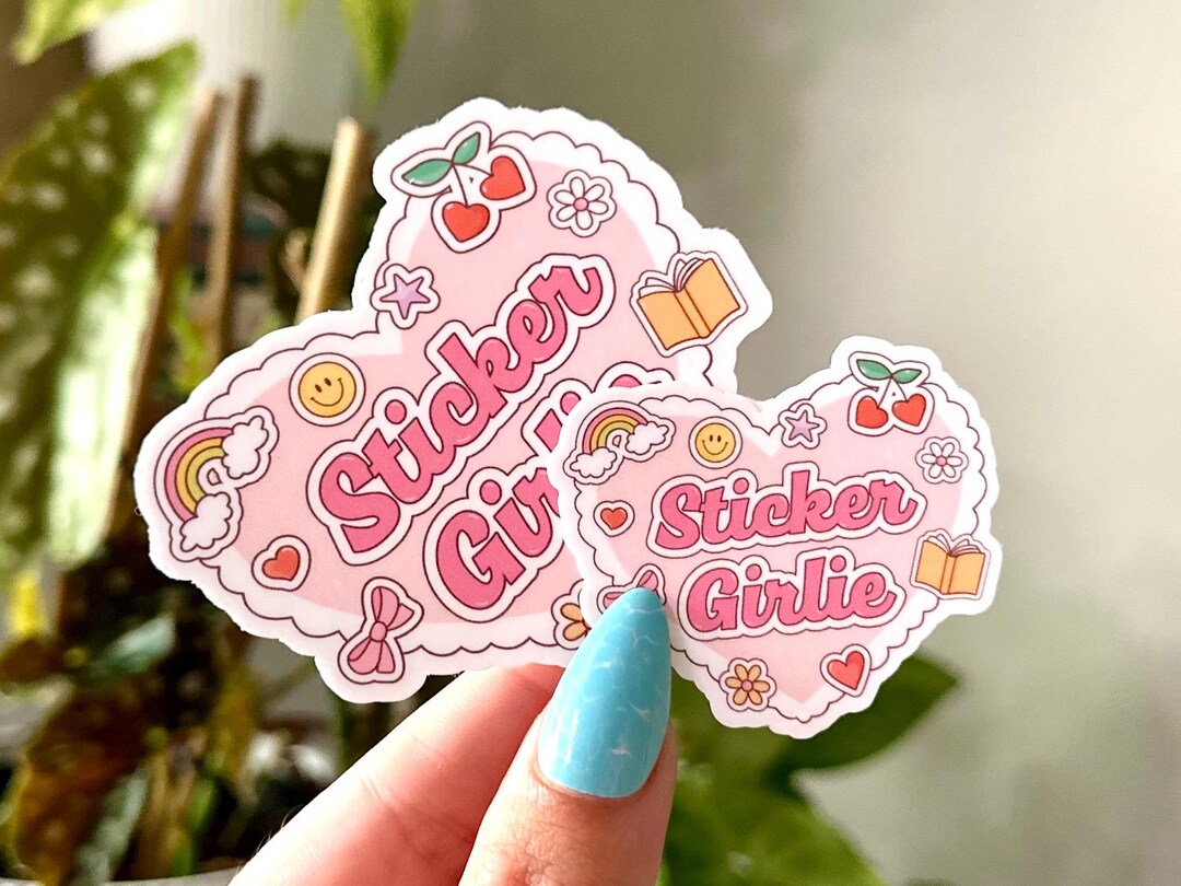 Sticker Girlie Waterproof Sticker, Mental Health Stickers, Handdrawn ...