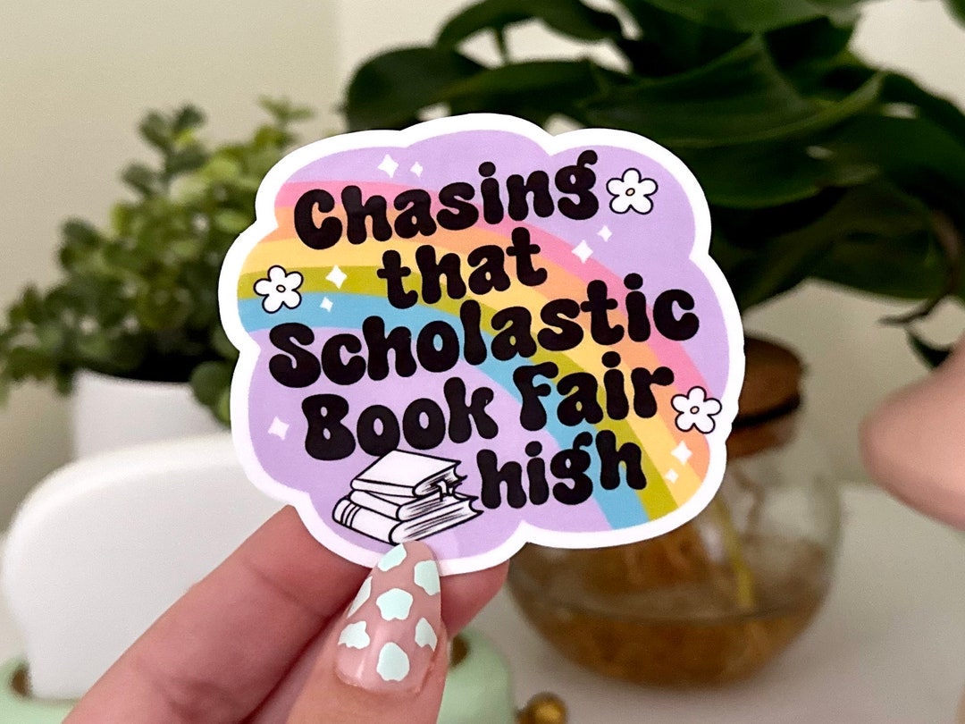 Chasing That Book Fair High Waterproof Sticker, Book Stickers, Gifts ...