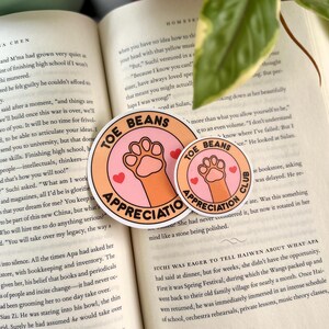 Toe Beans Appreciation Waterproof Sticker - Laptop Decals - Waterbottle Stickers - Tumbler Decal ...