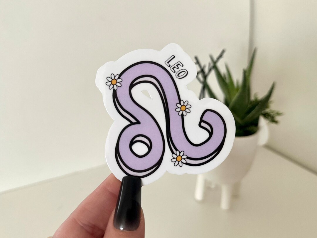 Leo Waterproof Sticker, Zodiac Signs, Astrology Stickers, Trendy Gifts ...
