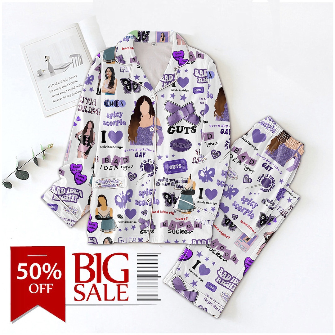 Olivia Rodrigo Guts New Album Christmas Pajamas Set Spicy - Etsy Canada