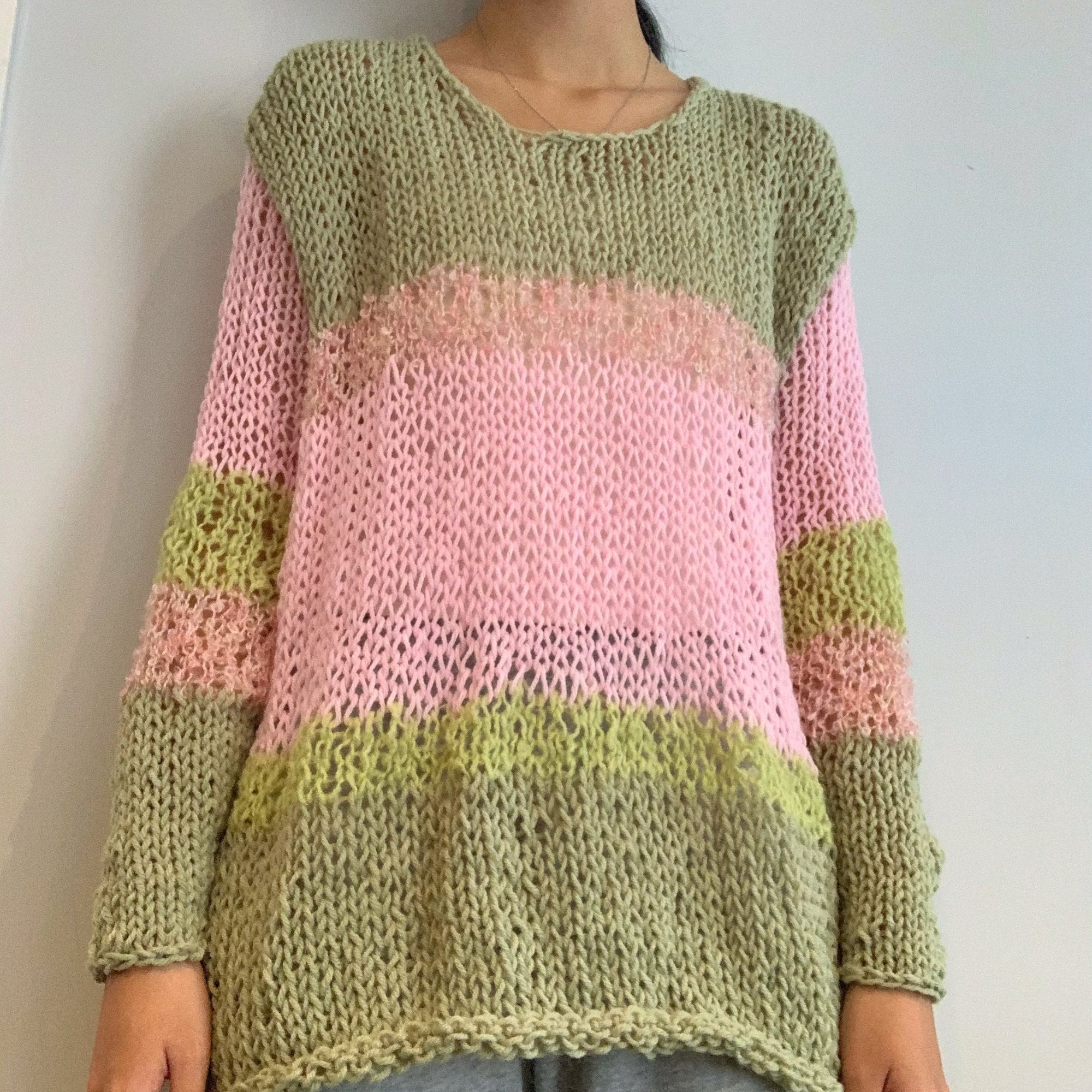 KNITTING PATTERN: BASIC Open Knit Sweater - Etsy