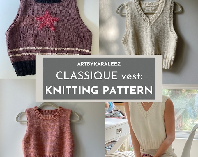 KNITTING PATTERN: BASIC Open Knit Sweater - Etsy UK