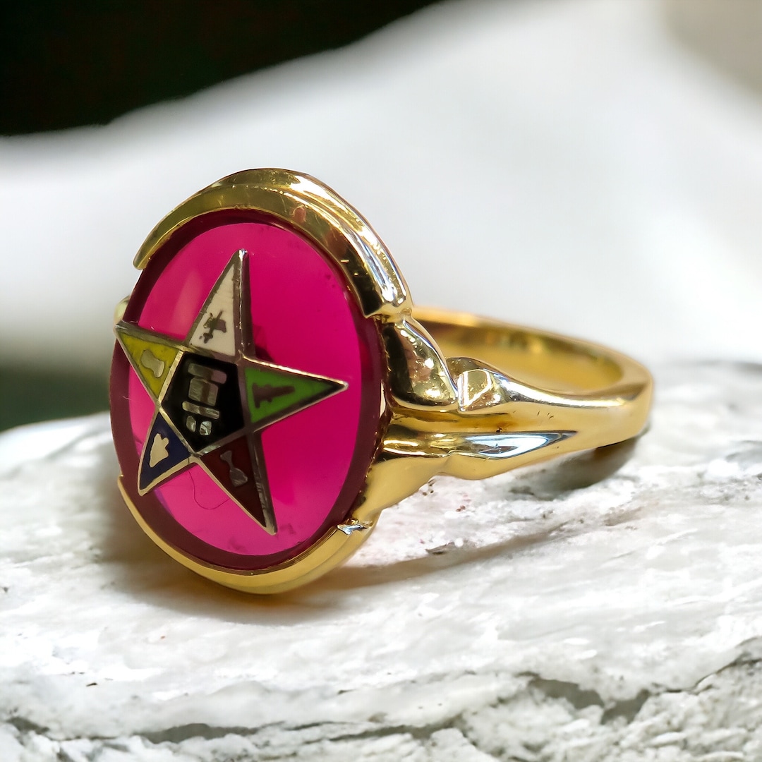 Order of the Eastern Star Ring - Etsy