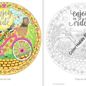 Enjoy the Ride Coloring Page Digital Download - Etsy