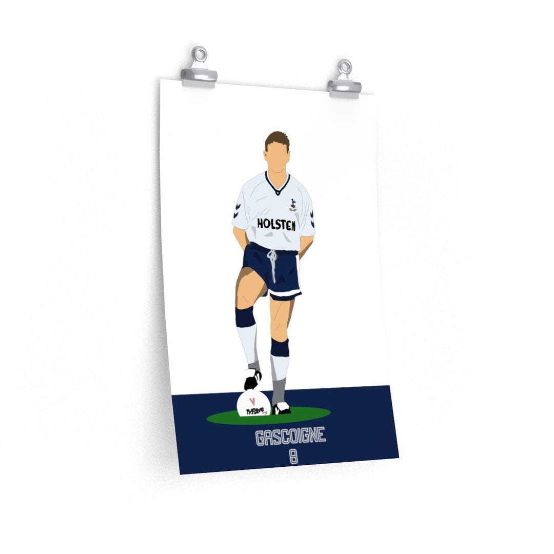 Paul Gascoigne Gazza Tottenham Cartel Impresión A3/A4 - Etsy España