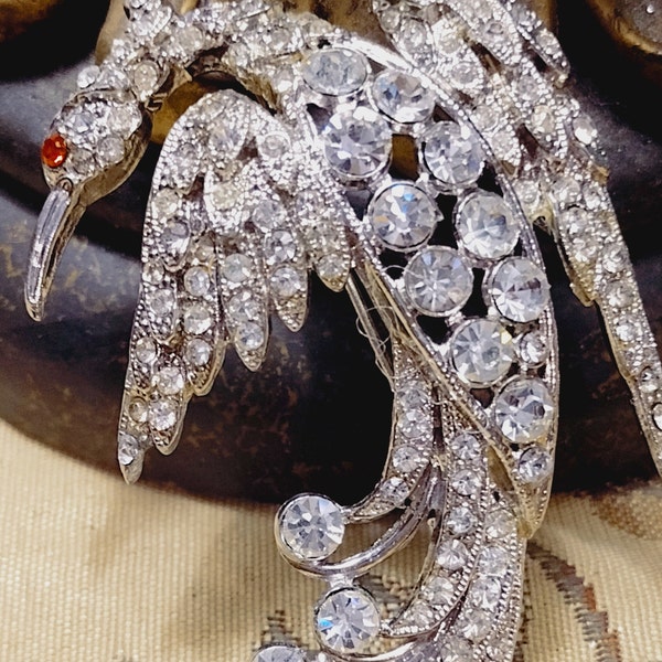 Extra Large Diamond Brooch - Etsy