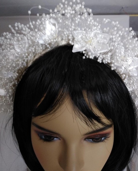 Bridal Veil 36 inch, Wedding, Embellished with Satin … - Gem