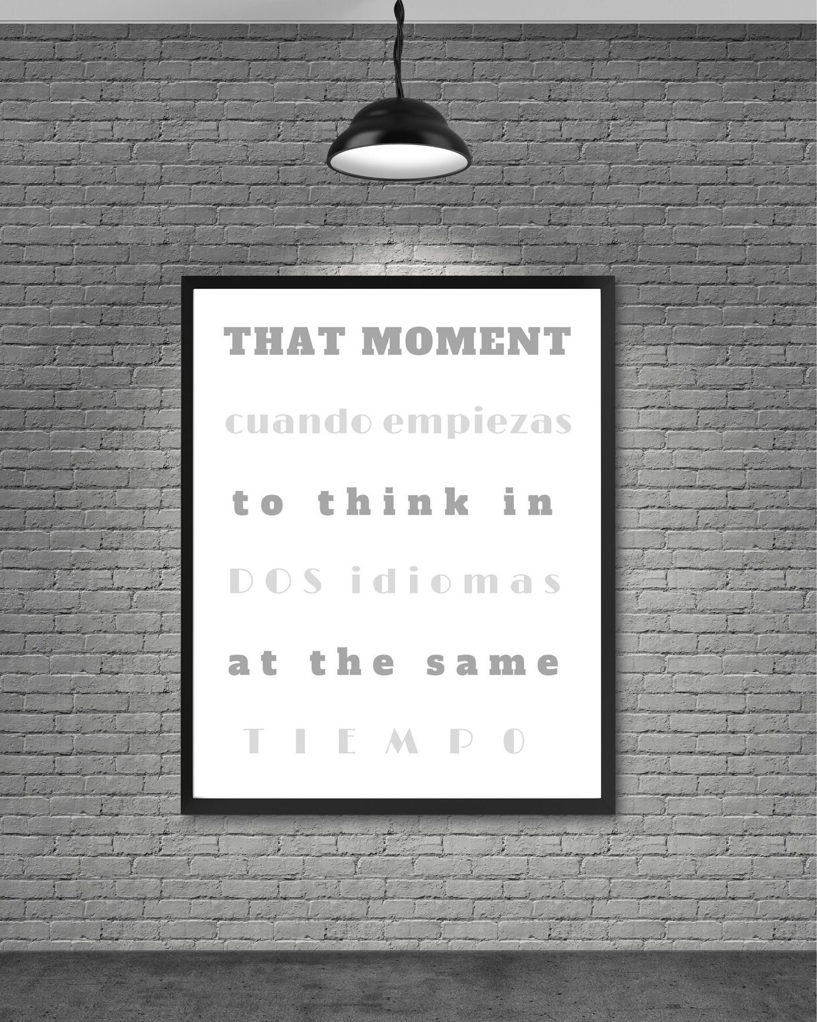 Bilingual Wall Art | Bilingual Poster | Spanish Poster | Spanish ...
