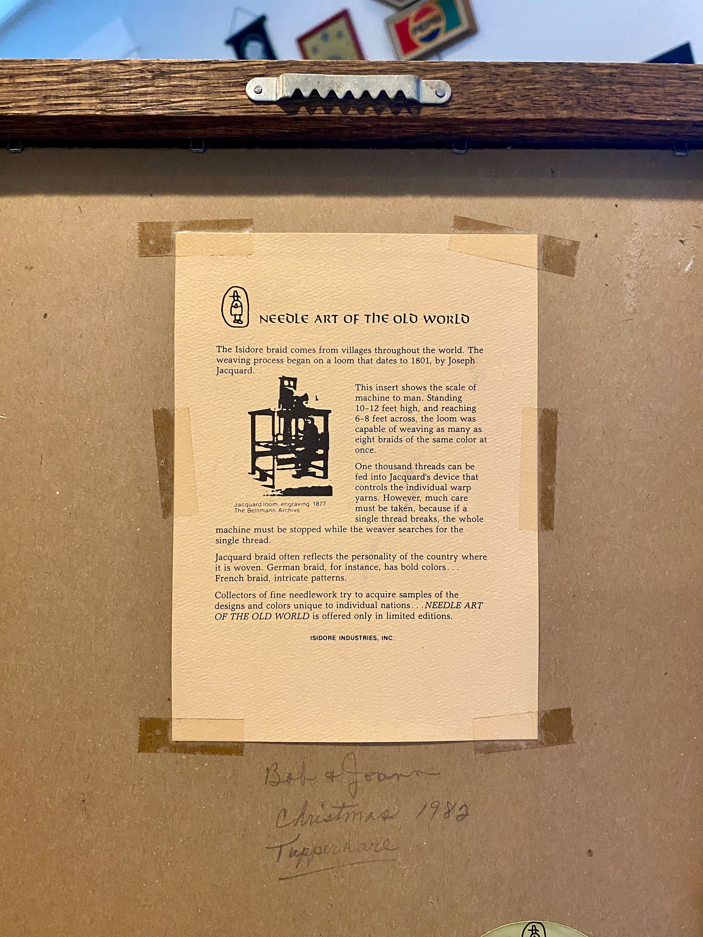 Vintage Irish Blessing ISIDORE Industries Jacquard Loom Woven Needle ...
