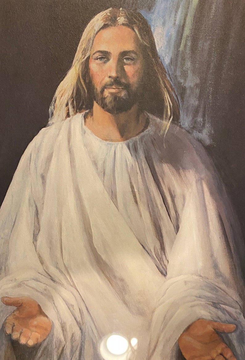 VERY RARE Vintage Smiling Jesus Christ With Hands Extended for - Etsy