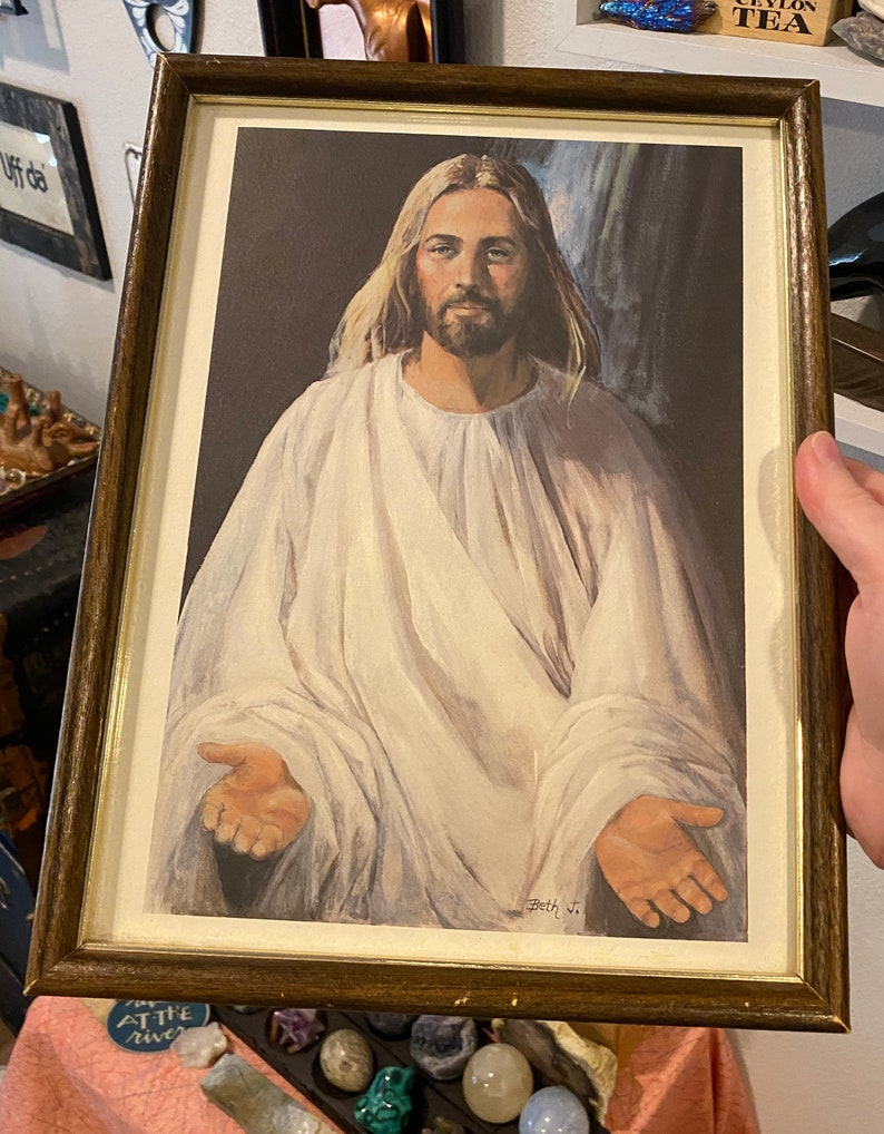 VERY RARE Vintage Smiling Jesus Christ With Hands Extended for Embrace ...