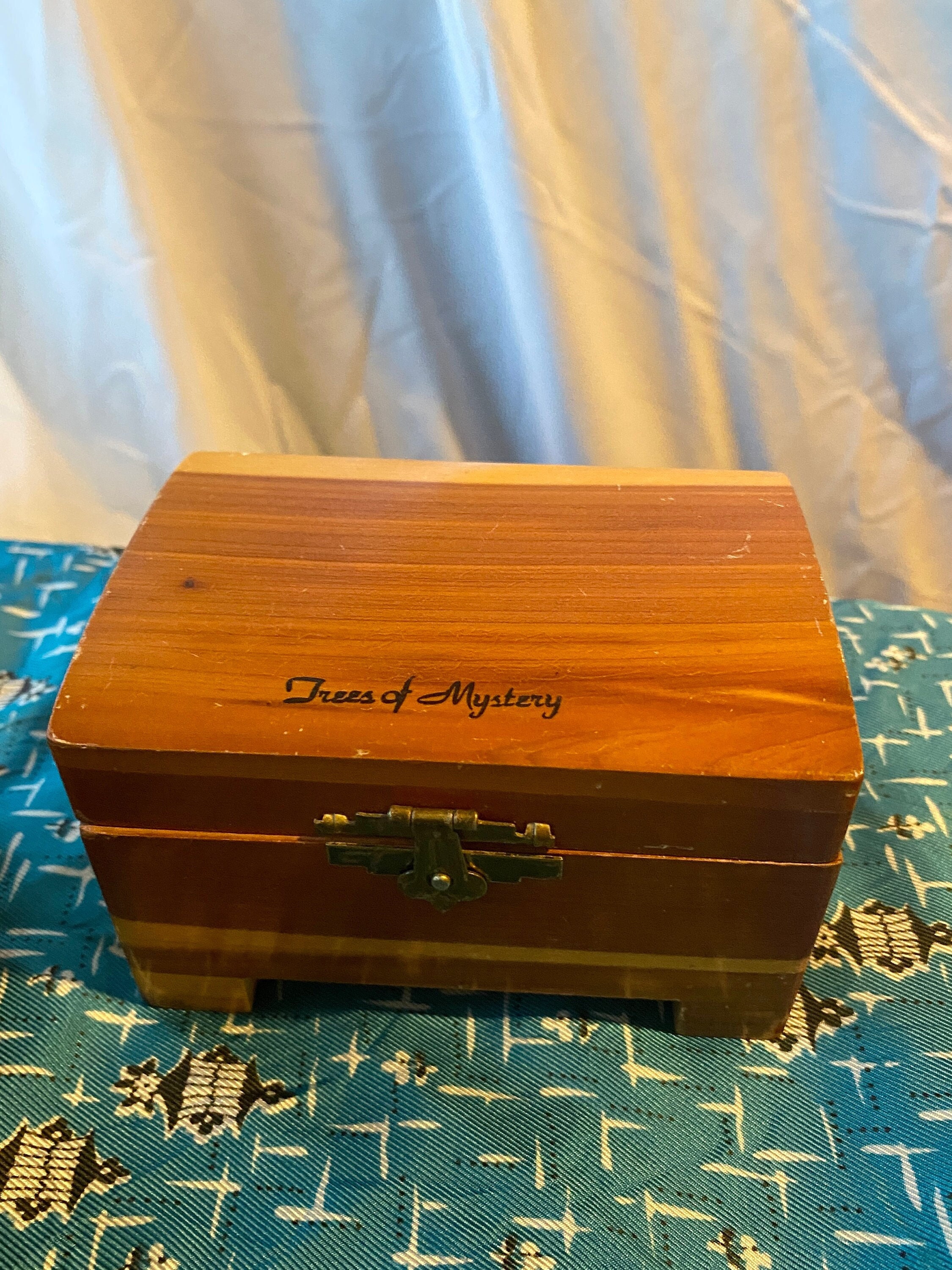 Vintage Trees of Mystery Trinket Box - Etsy