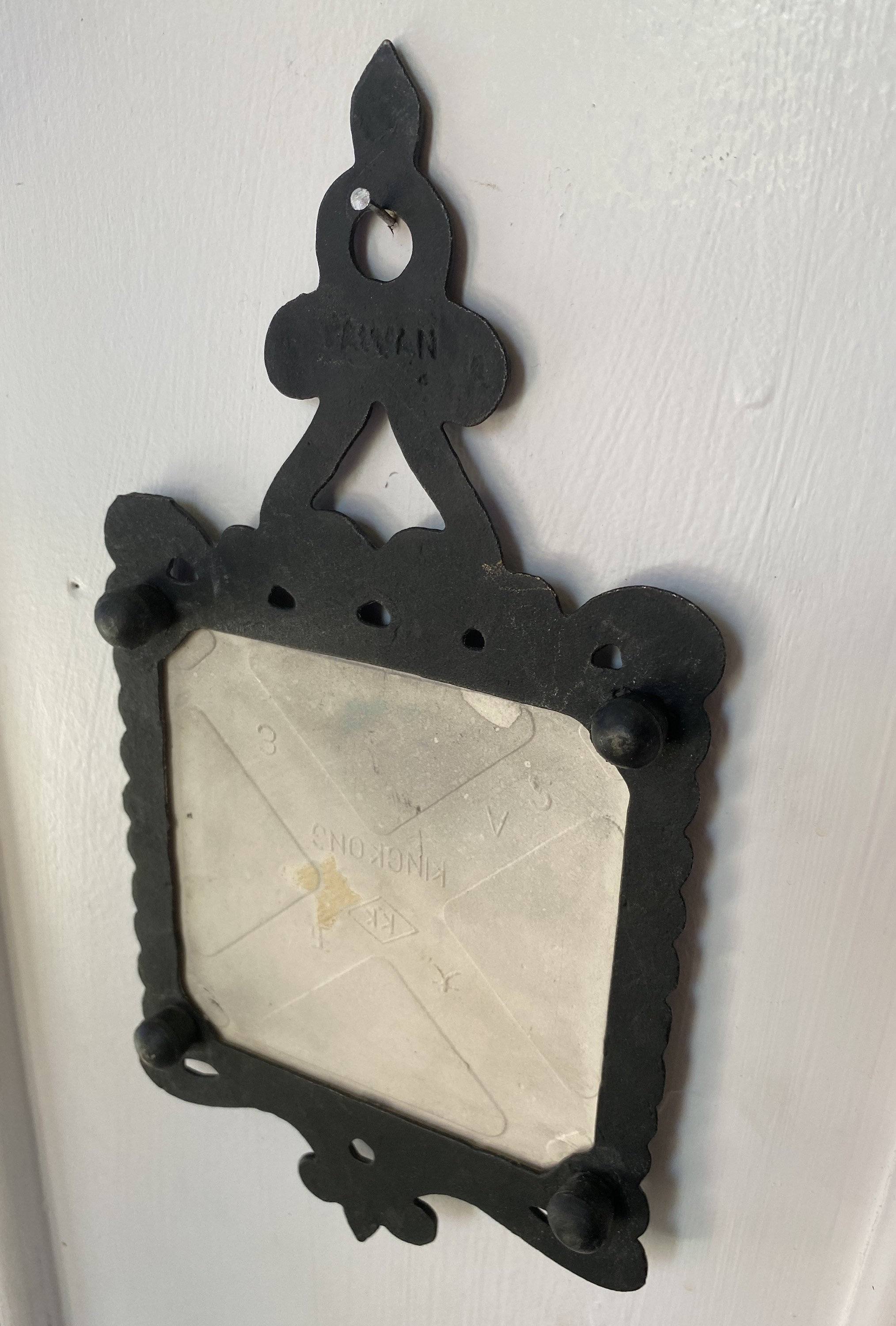 Vintage Cottagecore Ceramic Trivet Black Cast Iron Frame - Etsy