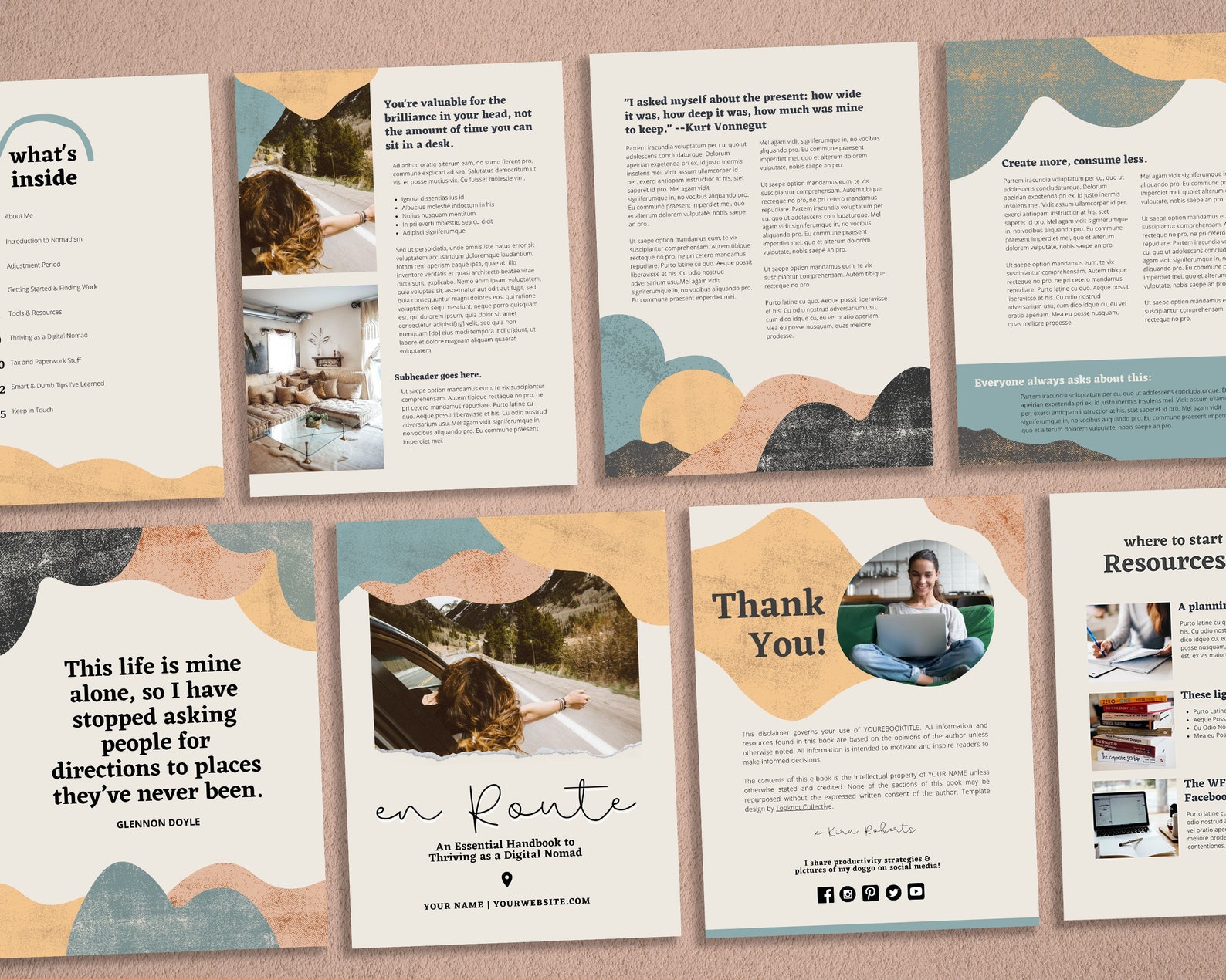 Modern Ebook Template | Made in Canva - Etsy